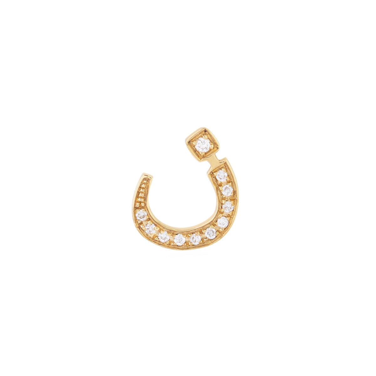Single Letter N Initial Earring – The Orchid Jewelry